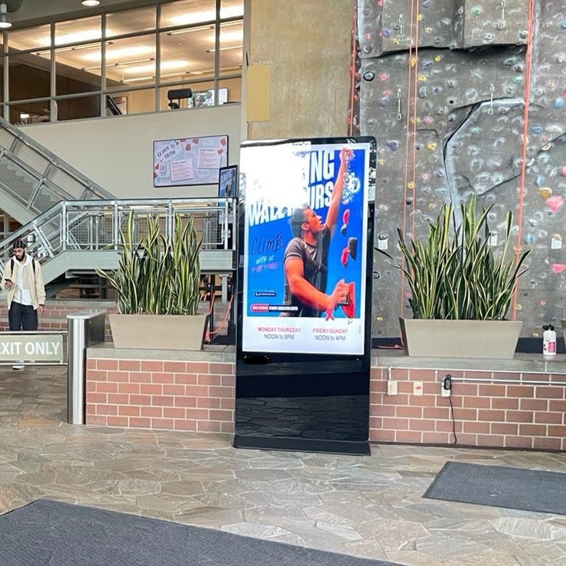 Customized Height 75-inch Digital Signage Kiosk for Universities
