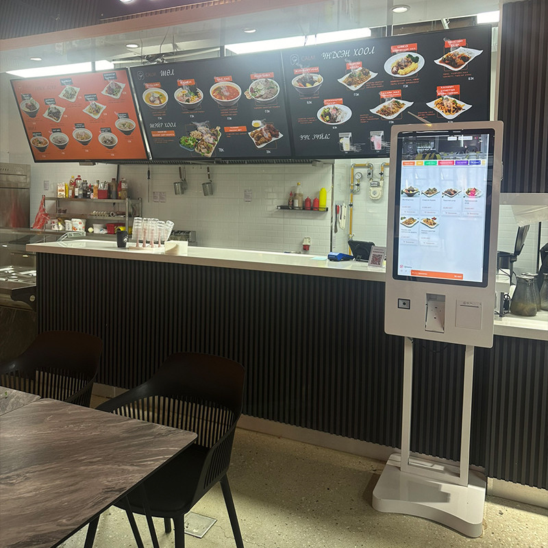 French Restaurant 32inch Touch Screen Self Service Payment Machine and ...