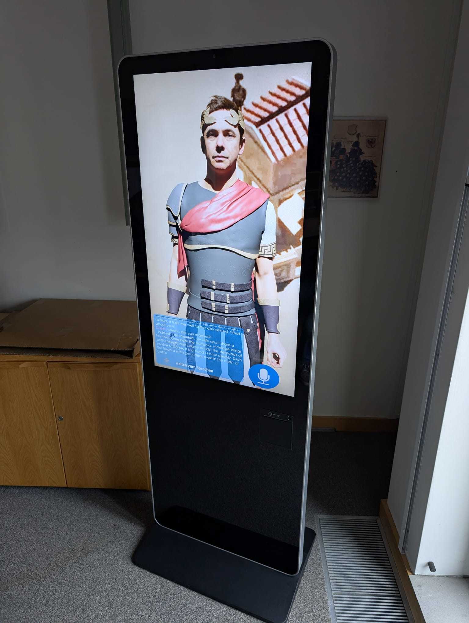 43" Touch Screen Kiosk with Camera and Microphone for AI Man-Machine ...