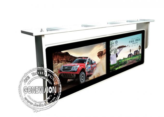 Double Screen Wall Mounted Lcd Bus Digital Signage Display Media Player ...
