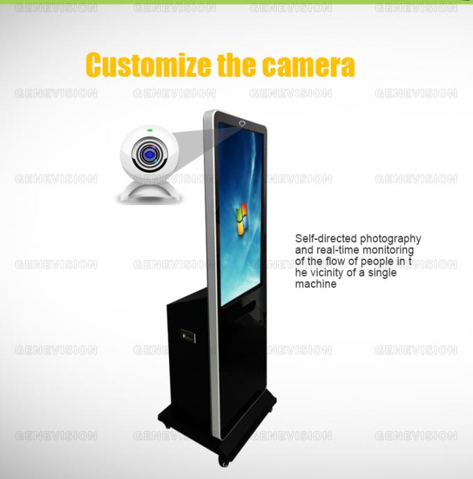 Wifi Network Touch Screen Kiosk with Printer, Indoor Floor Standing Lcd ...