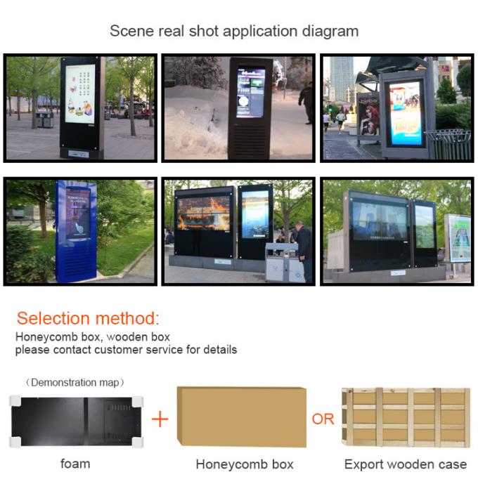 55 inch Promotional Android Outdoor Digital Signage Floor Standing ...