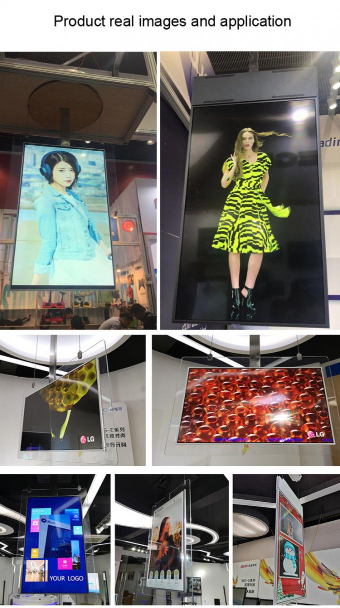 43" 55" 65" Double Sided OLED Ceiling Mount Android Advertising Display