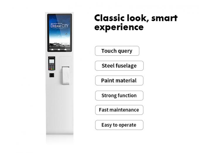 21.5 Inch Capacitive Touch Self Service Kiosk Ticket Dispenser POS Machine