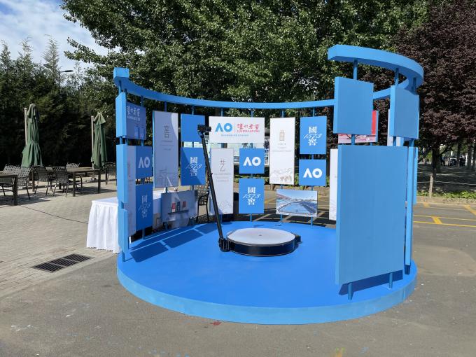 100cm Circular 360 Rotating Selfie Stand Photo Booth