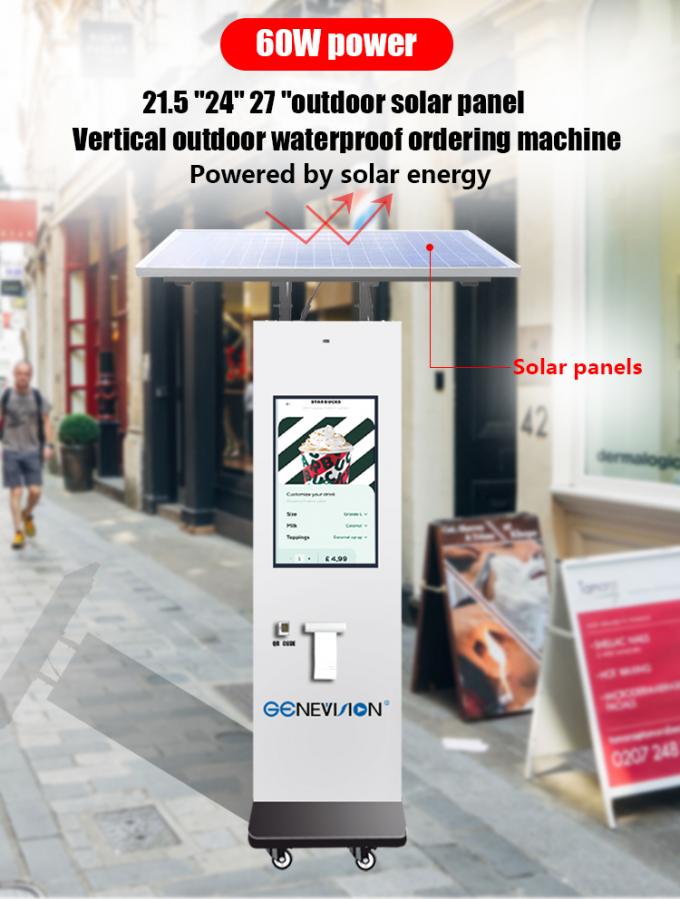 Off Grid Solar Power System Outdoor Touch Screen Kiosk 27 Inch With QR ...