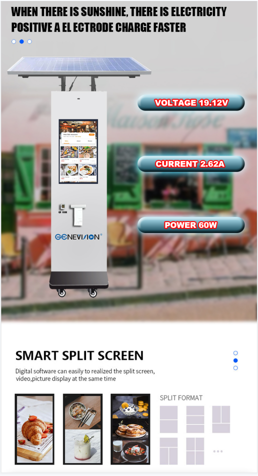 27" Outdoor Floor Standing Self Service Kiosk Contactless Payment