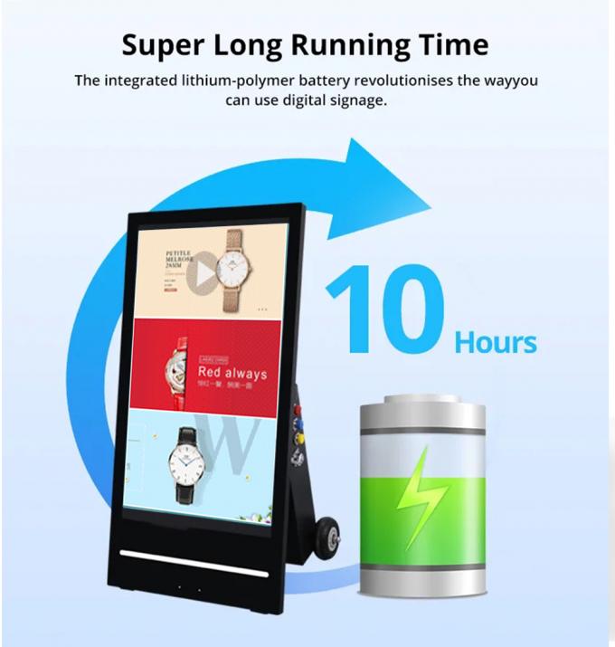43 Inch Outdoor IP65 Waterproof Battery Powered Digital Signage Kiosk ...