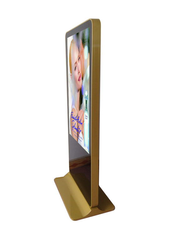 New 42" floor standing lcd display with golden frame