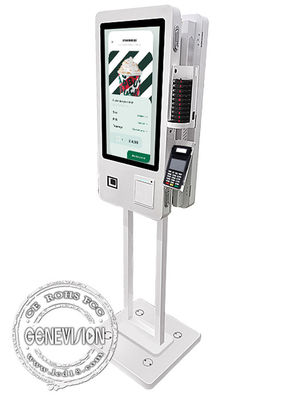 Double Sided Fast Food Cashless Self Service Order Machine POS Terminal ...
