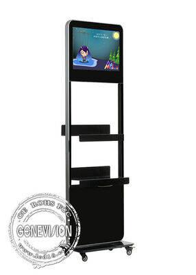 24 Inch floor stand lcd Kiosk Digital Signage metal case , hd signage ...
