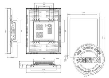 5Ms High Brightness HD Input Lcd Monitor 178° Viewing Angle Vivid Image ...