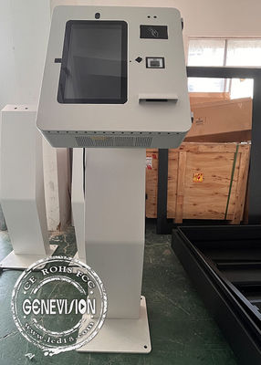 15.6inch Cashless Payment Kiosk with Inbuilt Sticker Printer Camera ...