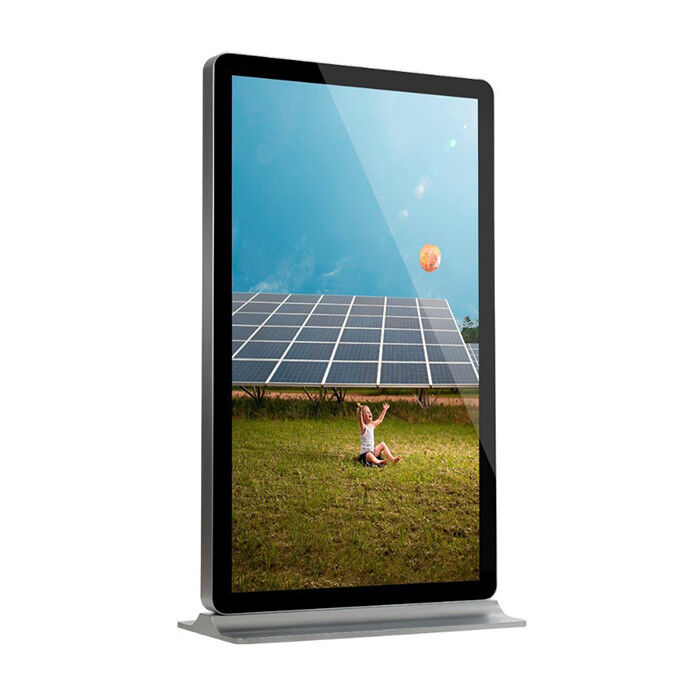65inch Floor standing touch screen kiosk display stand with lcd 3000:1 ...