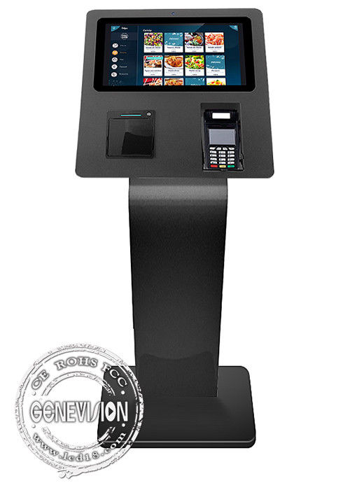 15.6 Inch WiFi Landscape Self Service Kiosk With Printer And Scanner ...