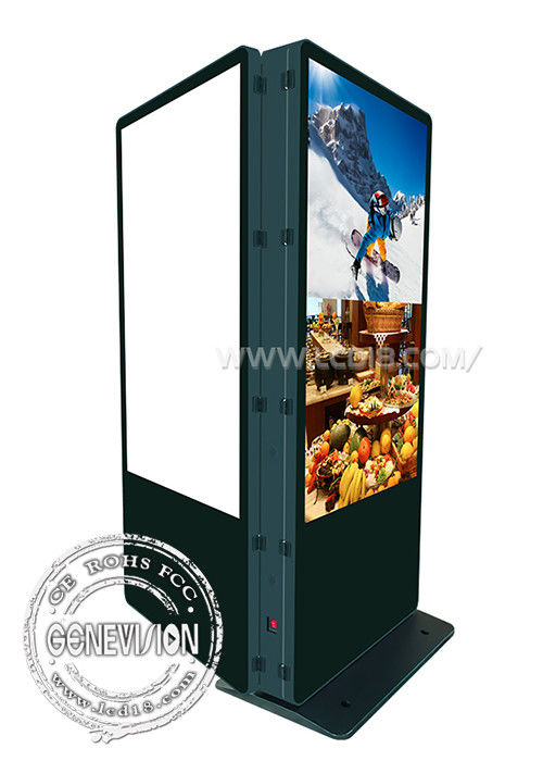 75" Super High 4K Resolution Double Sided Windows Wifi Digital Signage ...