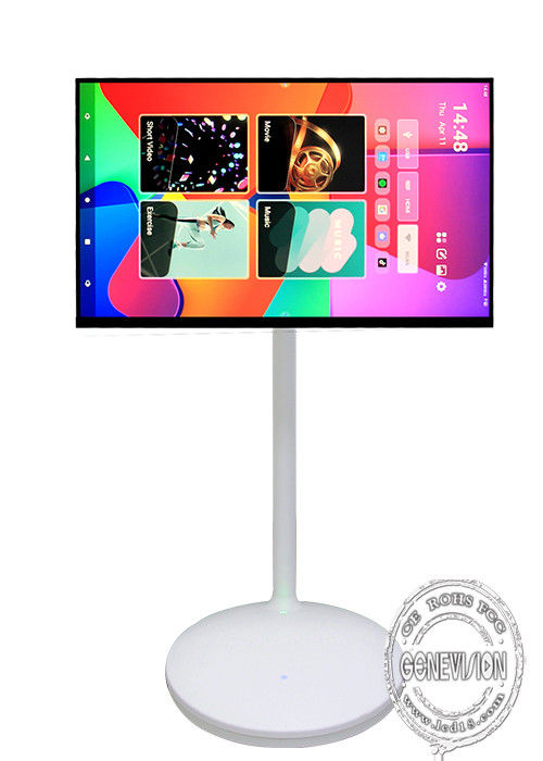 23.8" 27" 32" Indoor Movable Battery Powered Android 13 OS Smart Mobile ...