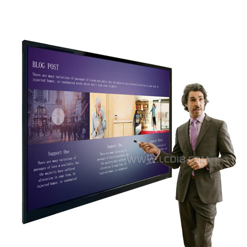 75" AG Glass 4K Resolution 48MPX Camera 6 Array Microphone Touch Screen ...
