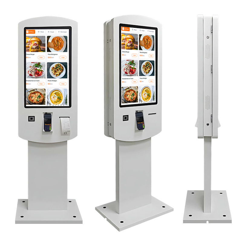 32" Double-Sided Self-Order Kiosk with NFC, QR Scanner & Printer