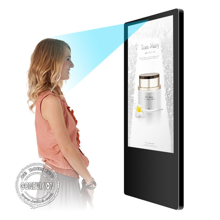 400CD/M2 Wall Mount AI Face Recognition LCD Ad elevator digital signage ...