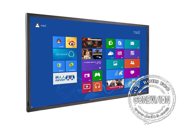 55" - 86" Wall Mounted Touch Screen 4K UHD All in one PC Interactive ...