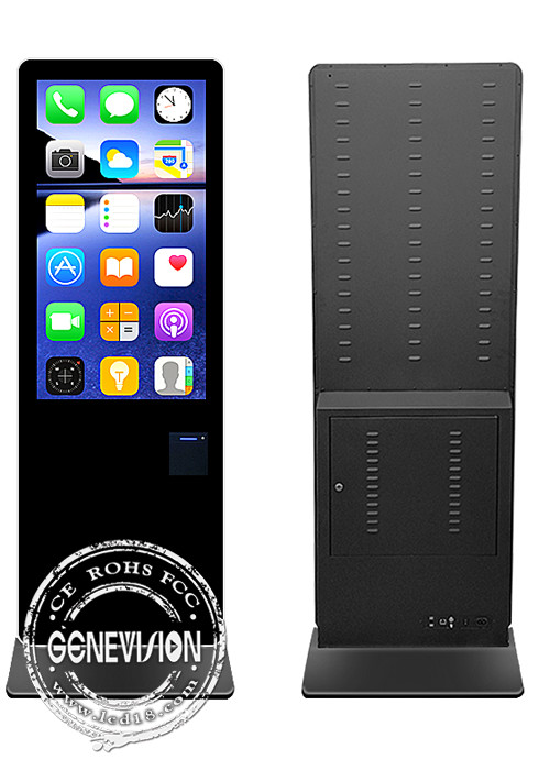 43 Inch Floor Stand Wifi Lcd Digital Signage Player With 80mm Terminal ...