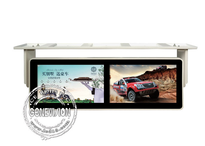 Double Screen Wall Mounted Lcd Bus Digital Signage Display Media Player ...