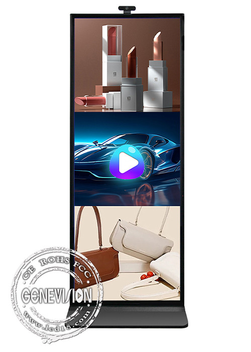 70 Inch Full Screen Displaying IR Touch Screen LCD Stretched Kiosk With ...