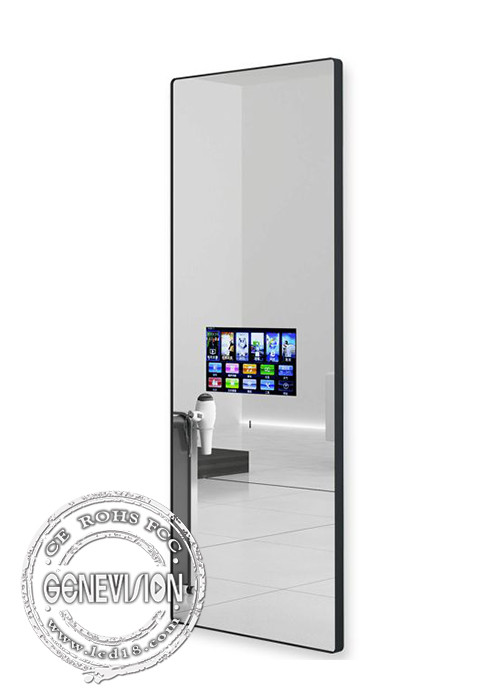 49inch Bright Mirror Wall Mount LCD Display Body Sensor Inbuilt LG ...