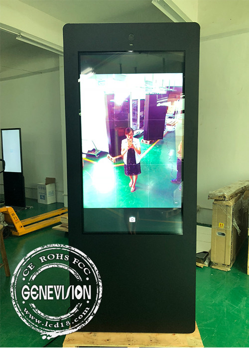 Waterproof Interactive Outdoor Digital Signage , AC High Brightness ...