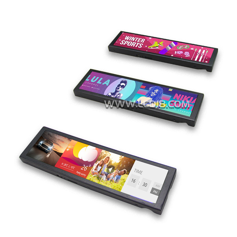 Stretch Bar Screen Advertising Display Android WIFI Remote Control ...