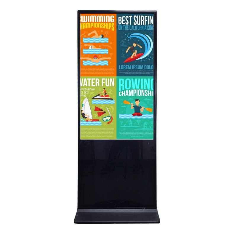 55 inch Full Black 10 Points IR Touch Screen Kiosk Android Windows ...