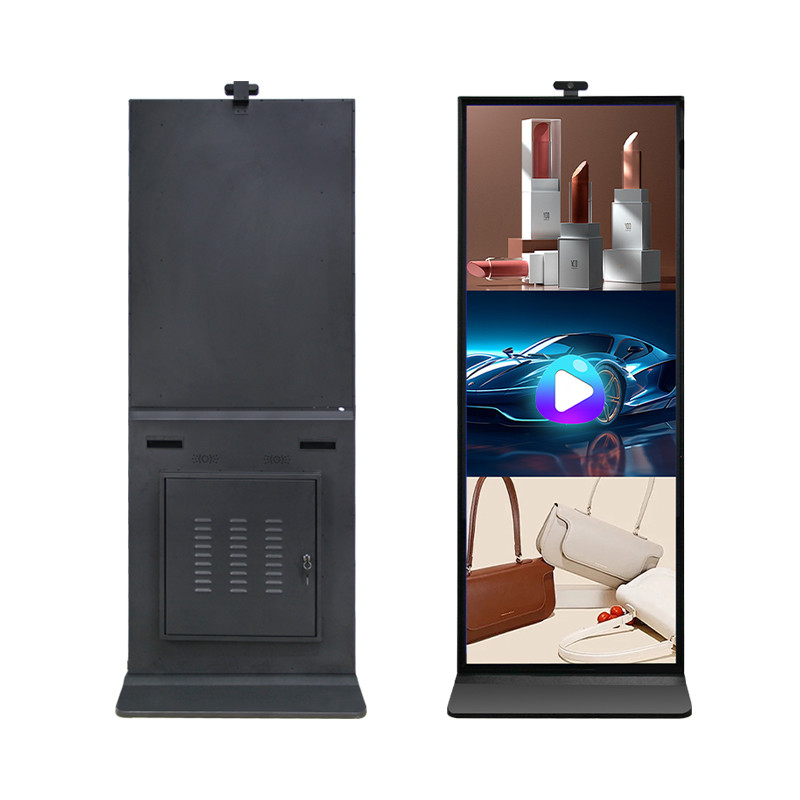 70'' Vertical Full Screen 4K IR Touch Screen LCD Stretched Advertising ...