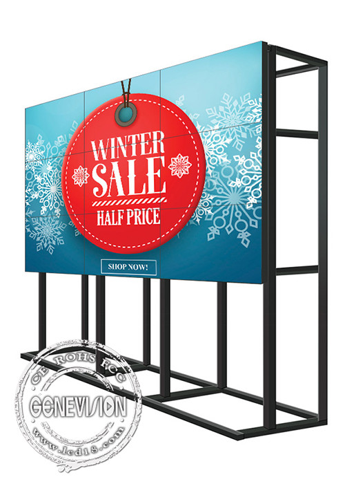 BOE 3x3 55"LCD Video Wall Display With 3.5mm Seamless Bezel