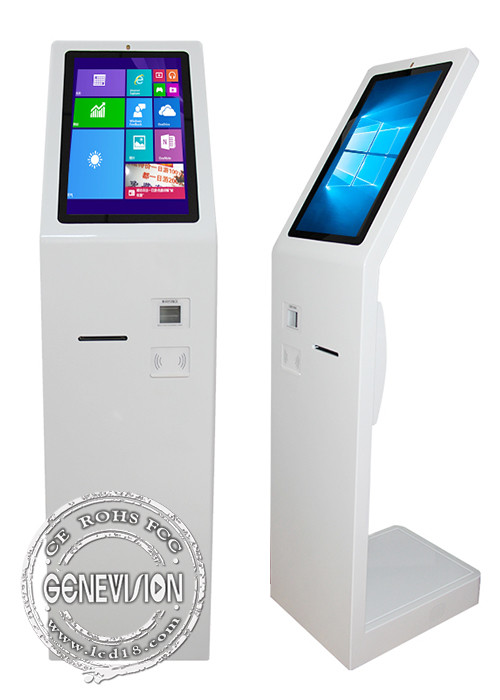 QR Code Scanner Ticketing PCAP Touch Screen Kiosk For Bus Station