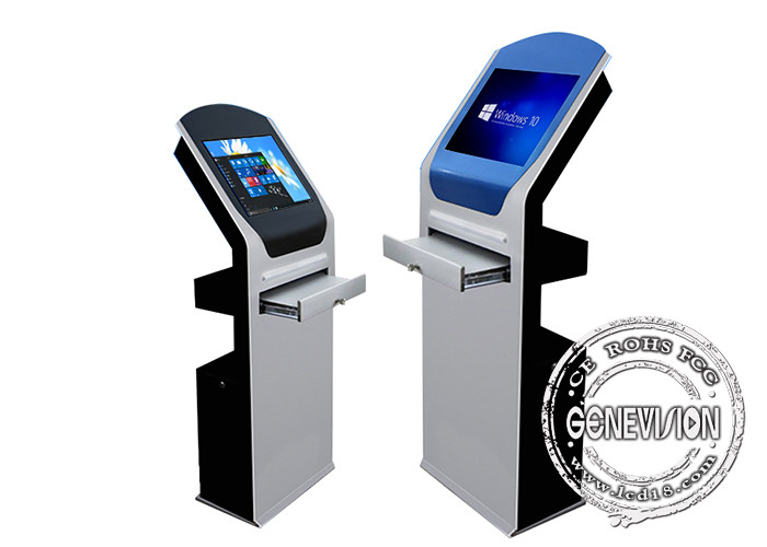 Braille Keyboard Trackball Inbuilt 22" Queue PCAP Touch Screen Kiosk ...