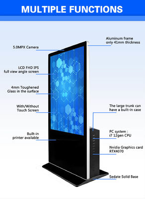 55" 4K Nvidia Chipset RTX4070 Avatar AI Man Machine Interactive Camera ...