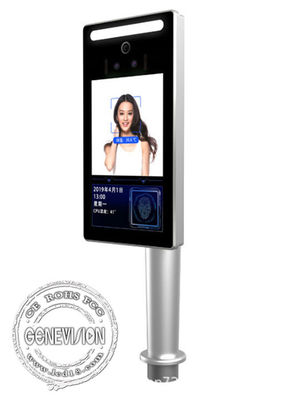 Face Recognition Floor Standing Digital Signage Temperature Measuring ...